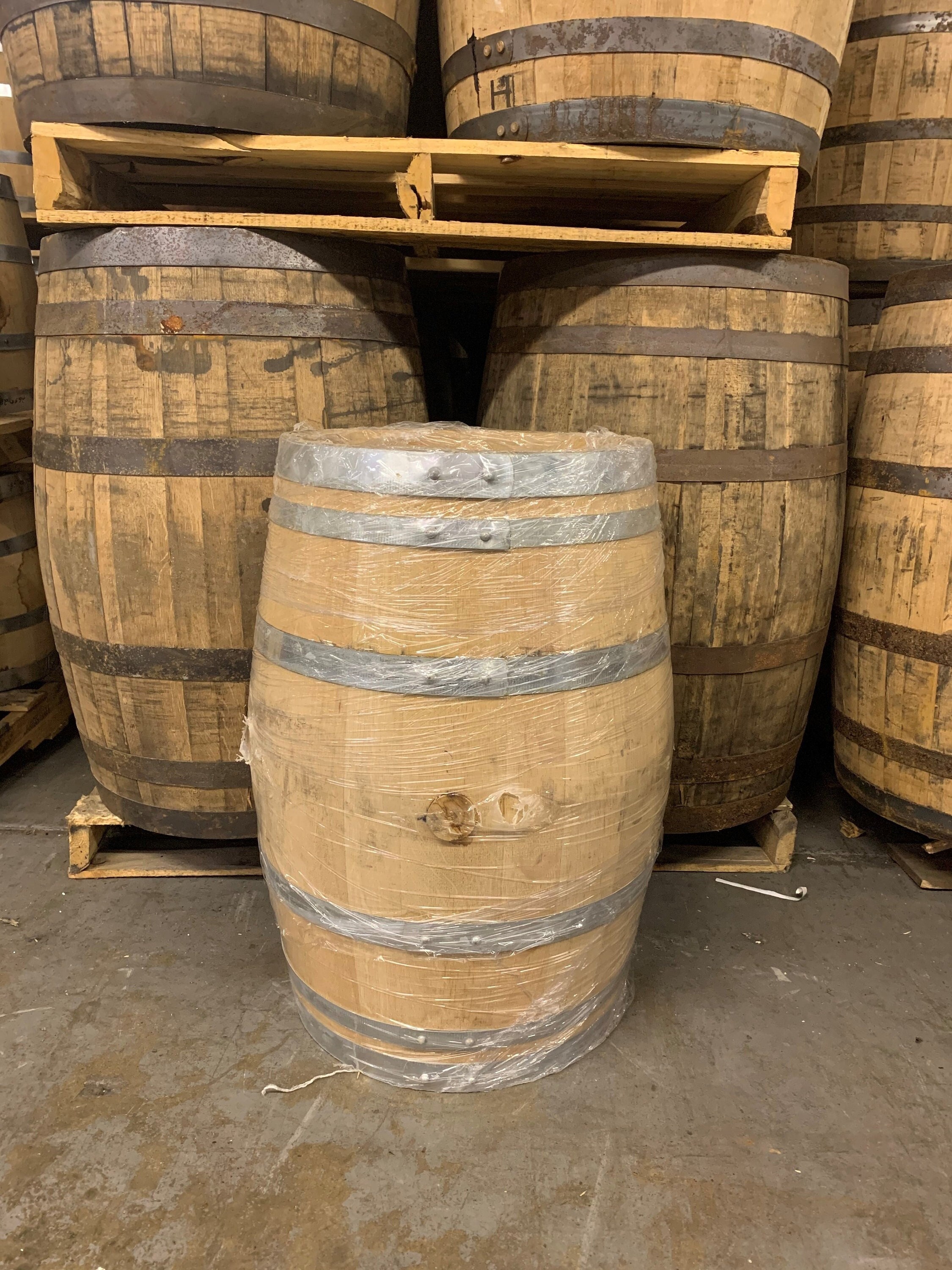 30 Gallon Bourbon or Whiskey Barrel - Freshly Dumped, Refillable Grade ...