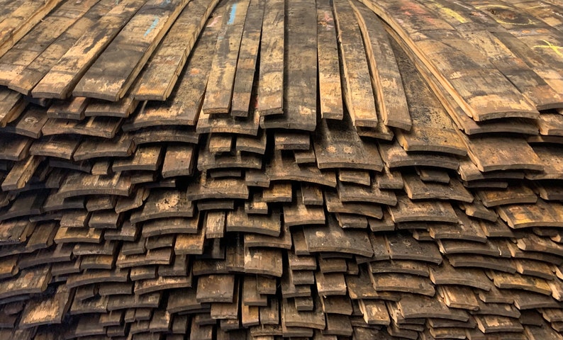 Bourbon Barrel Stave - Authentic Barrel Staves in All Sizes - Etsy
