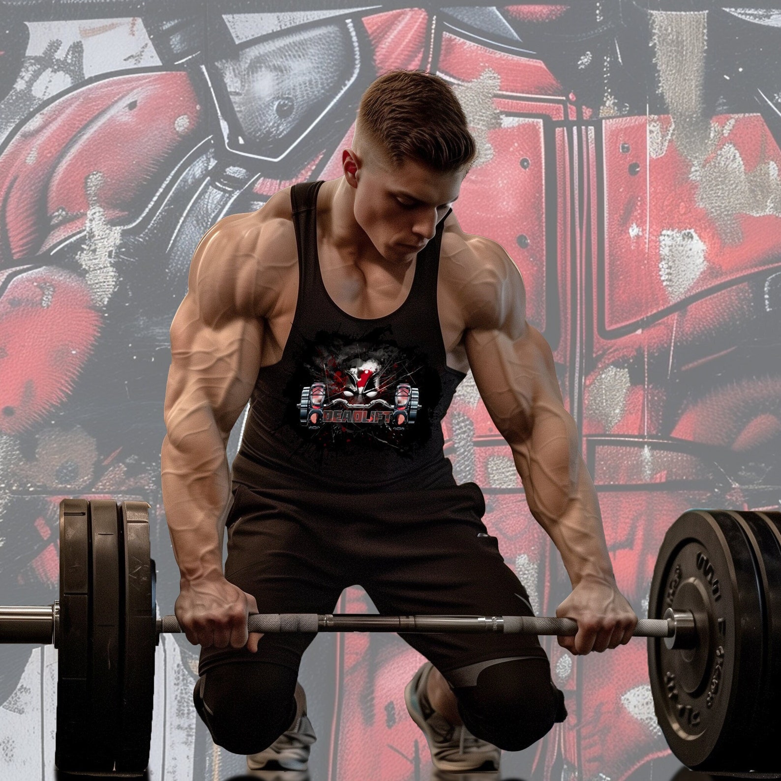 Workout Clothes, Deadlift Tank Top, Marvel Deadpool Tee, Gym ...