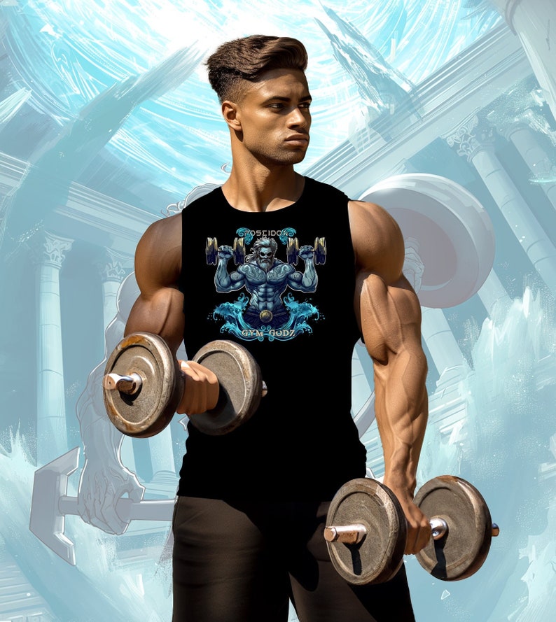 Gym Gods Poseidon Workout Gym Fit Weightlifting Crossfit Training Greek ...