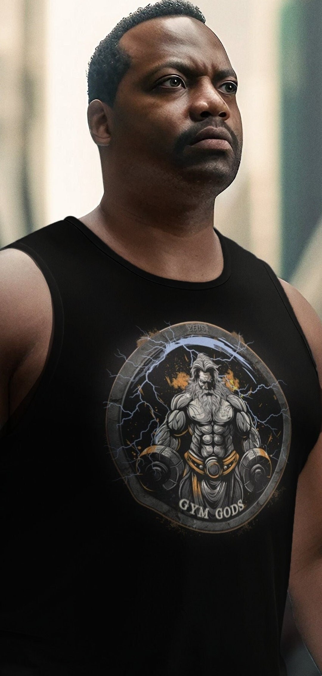 Workout Clothes, Gym Gods Muscle Shirt, Mythology Zeus Tee, Gym ...