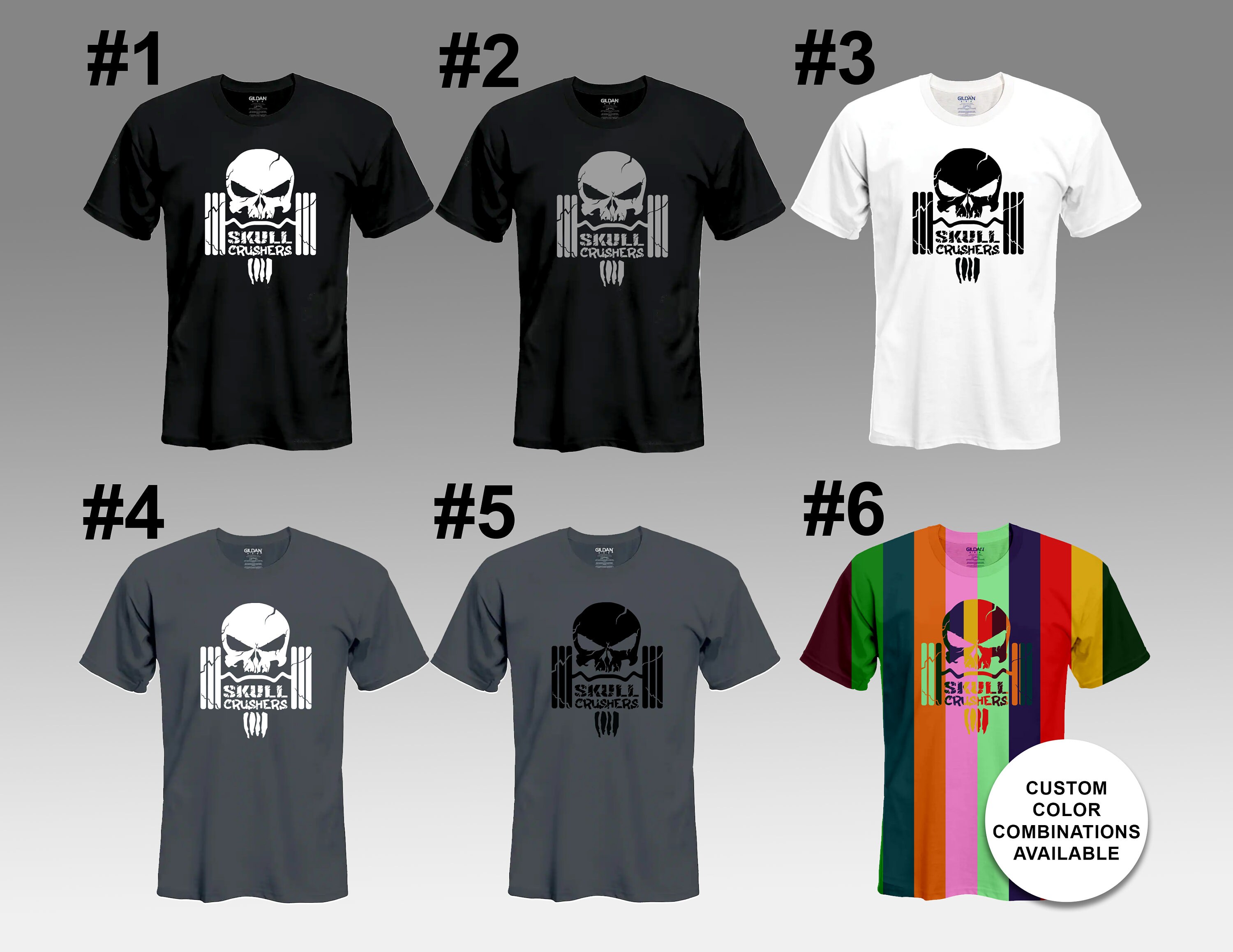Punisher Skull Crushers Workout Weightlifting Gym Shirt - Etsy