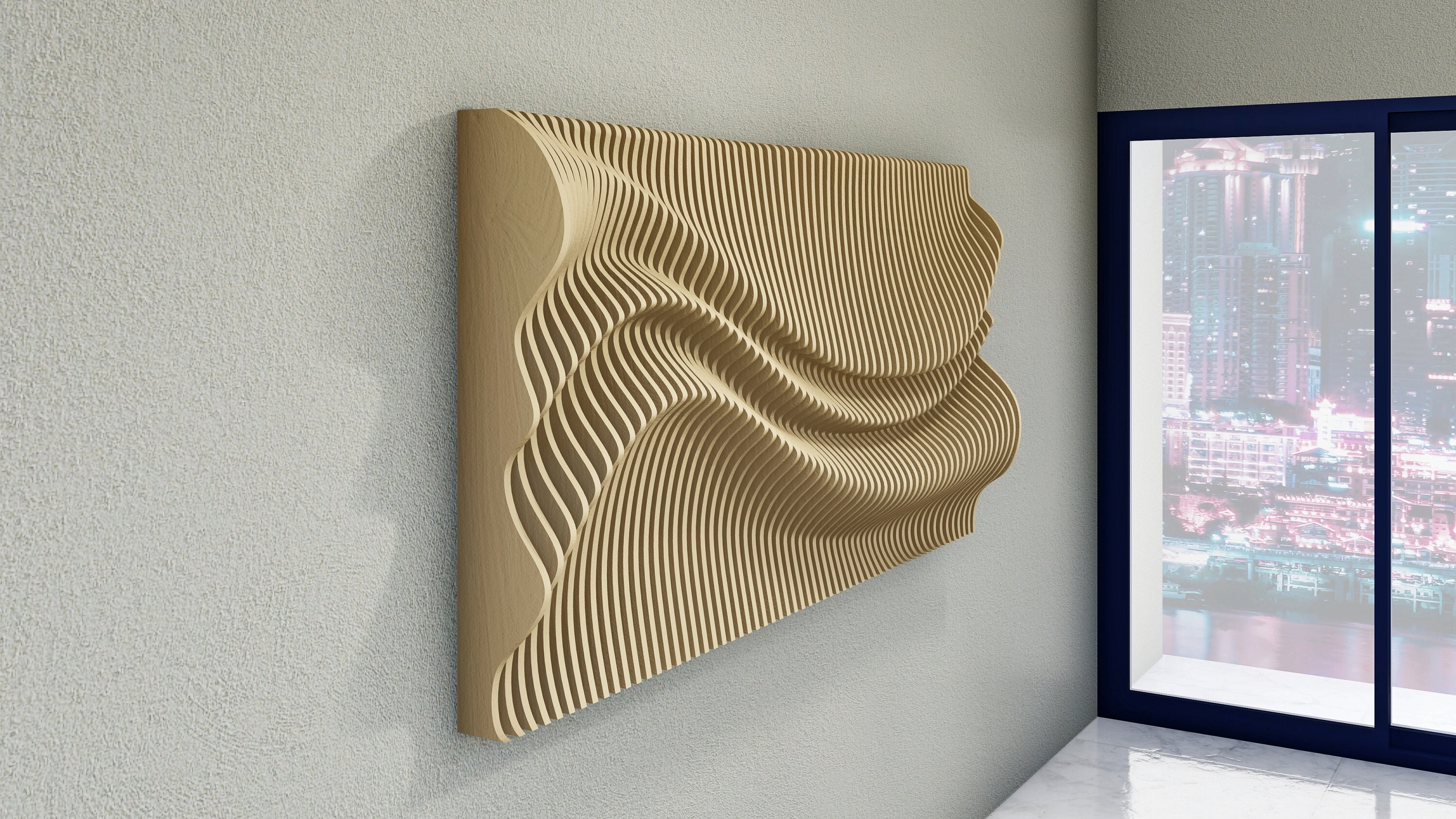 Parametric Interior Wall Art 06 Digital Files CNC - Etsy