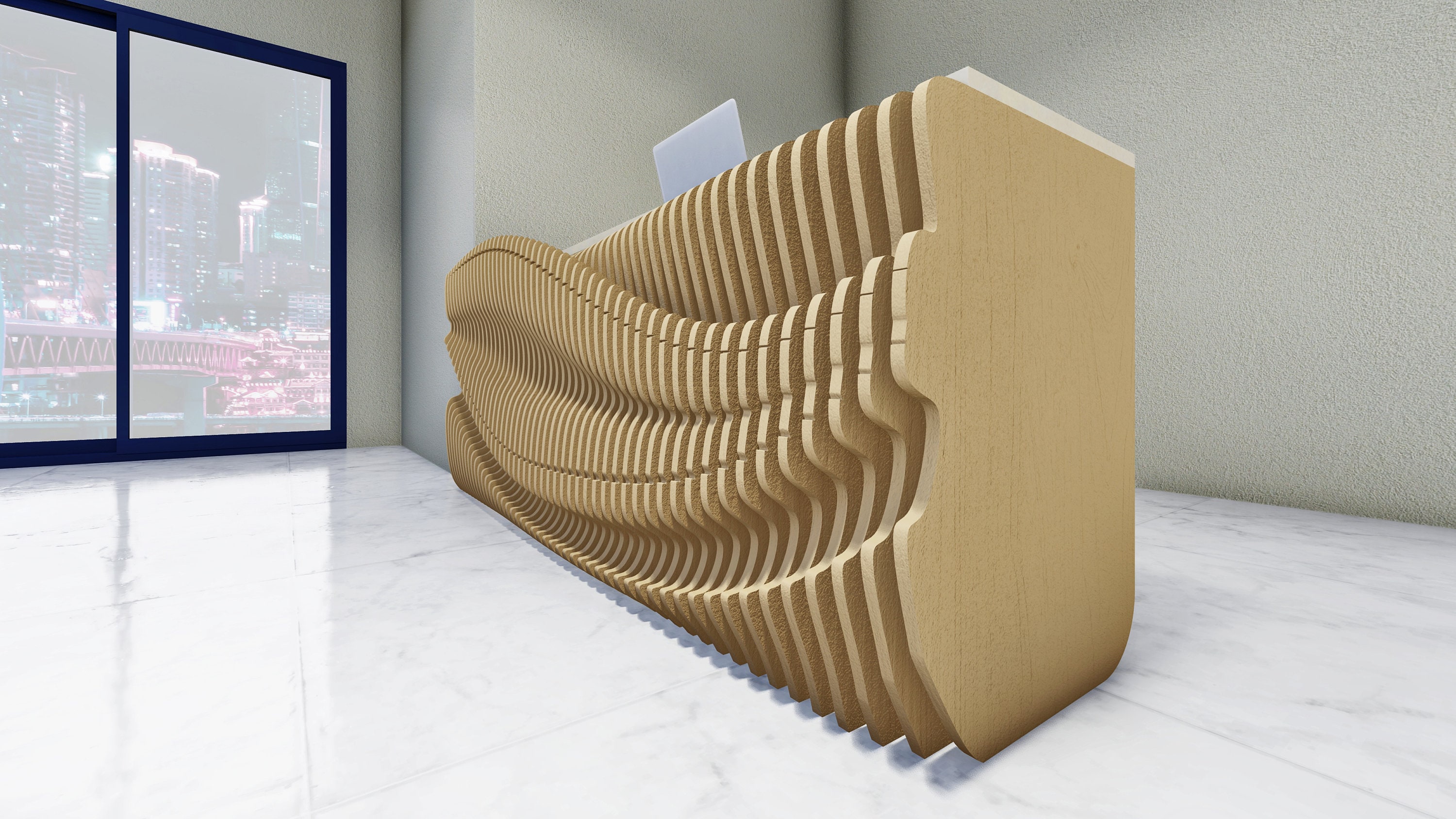 Parametric Interior Office Desk 01 Digital Files CNC - Etsy