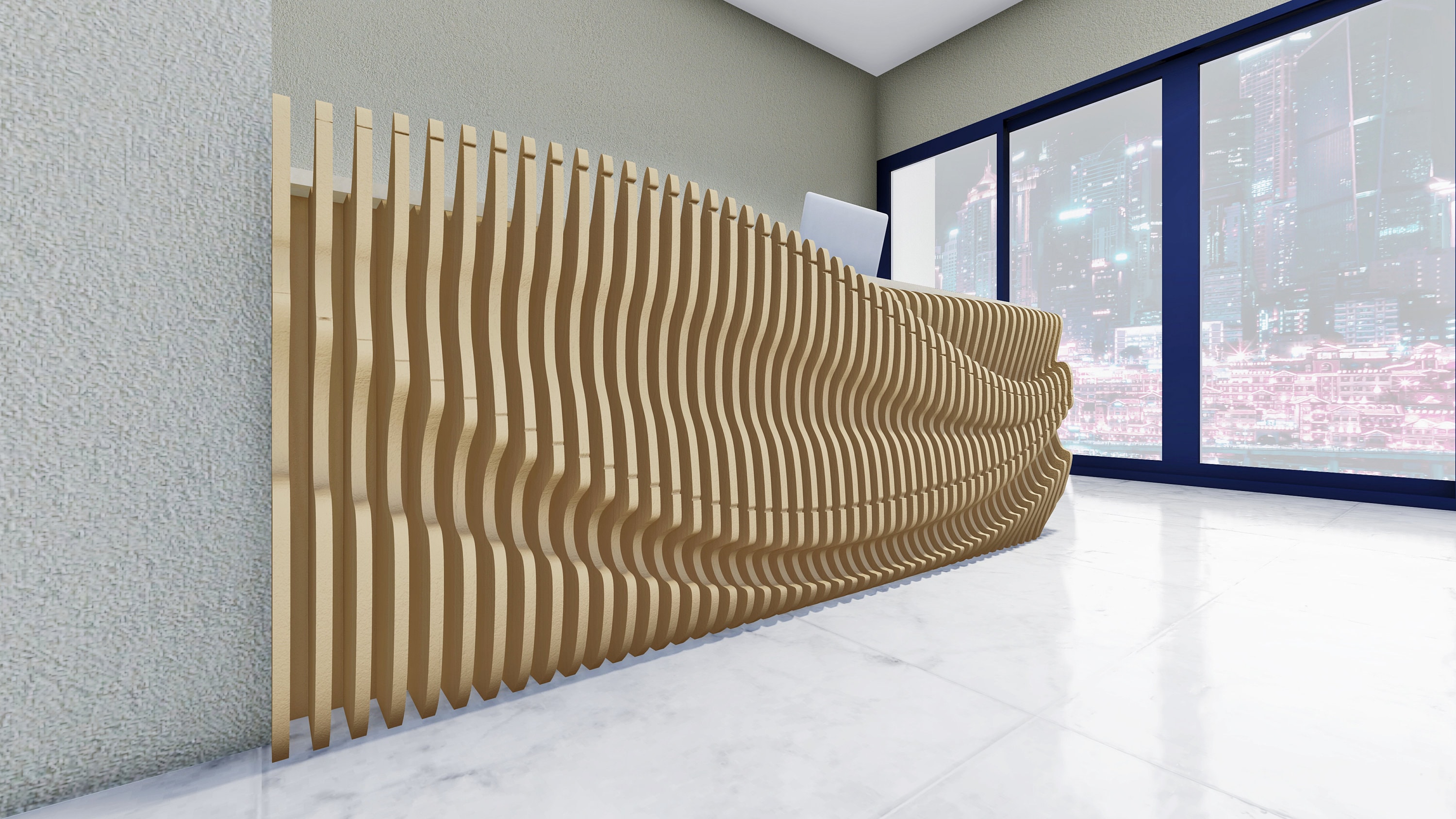 Parametric Interior Office Desk 01 - Digital Files CNC - Etsy