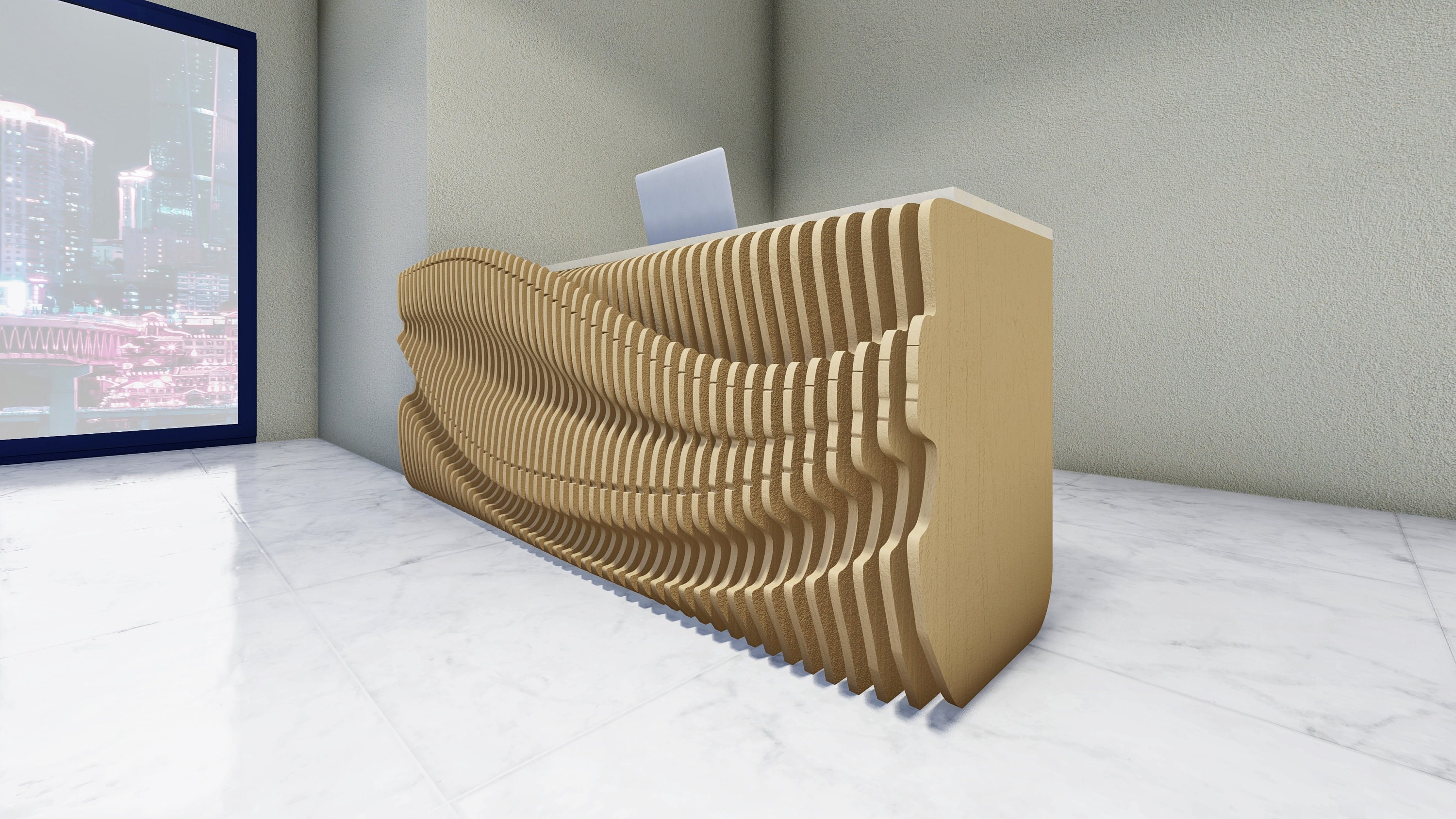 Parametric Interior Office Desk 01 Digital Files CNC - Etsy