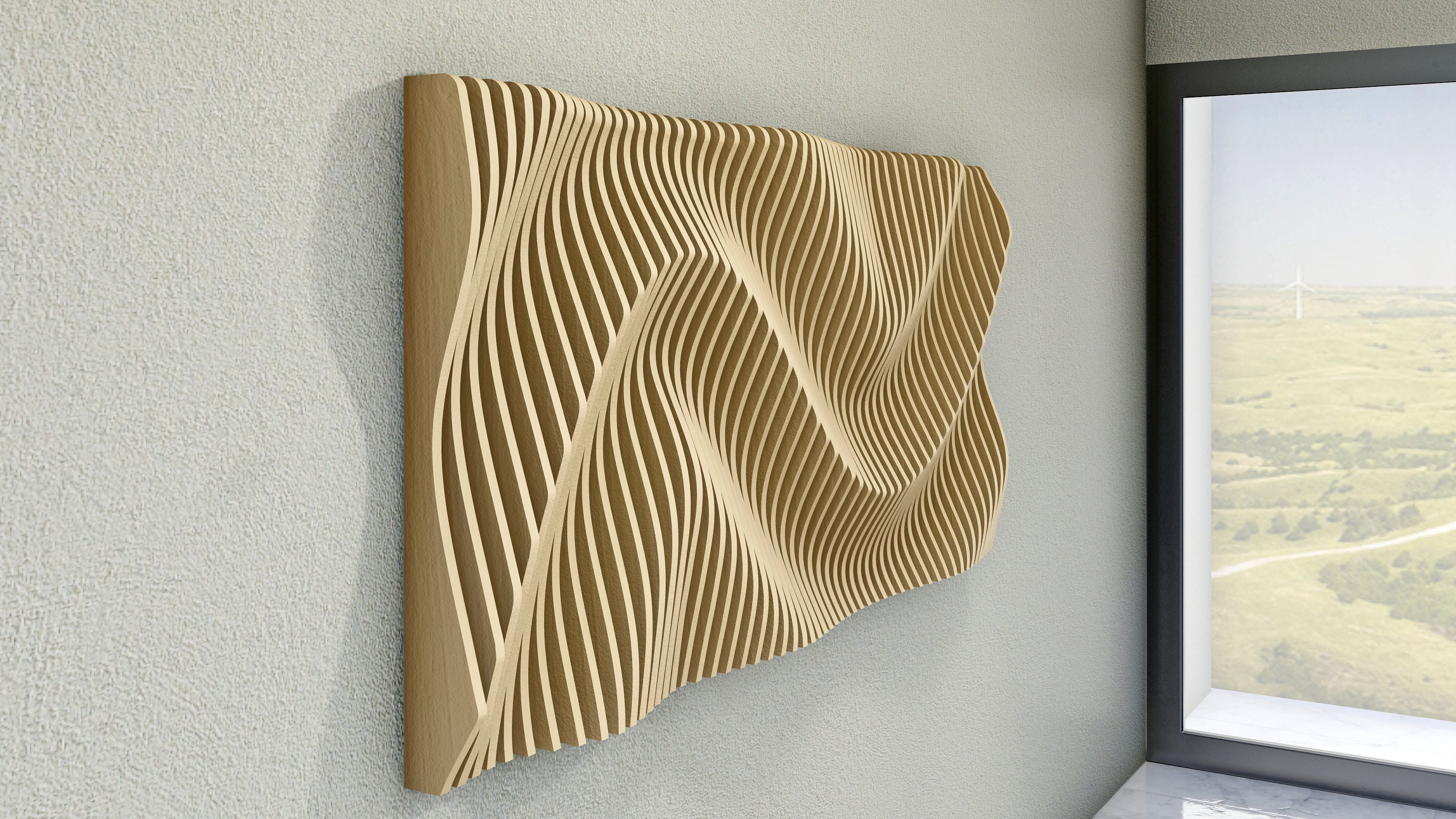 Parametric Interior Wall Art 03 Digital Files CNC - Etsy