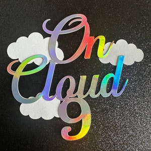 On Cloud 9 Cake Topper, 9th Birthday Party Decoration, Cloud 9 Party ...