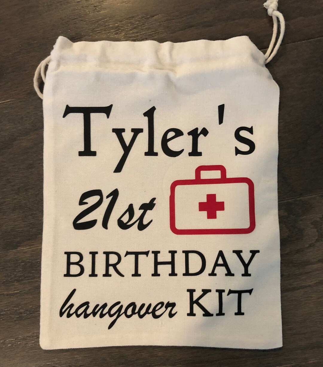 Custom Hangover Kit Bag, Birthday Party Favor Kit, Bachelorette Party ...