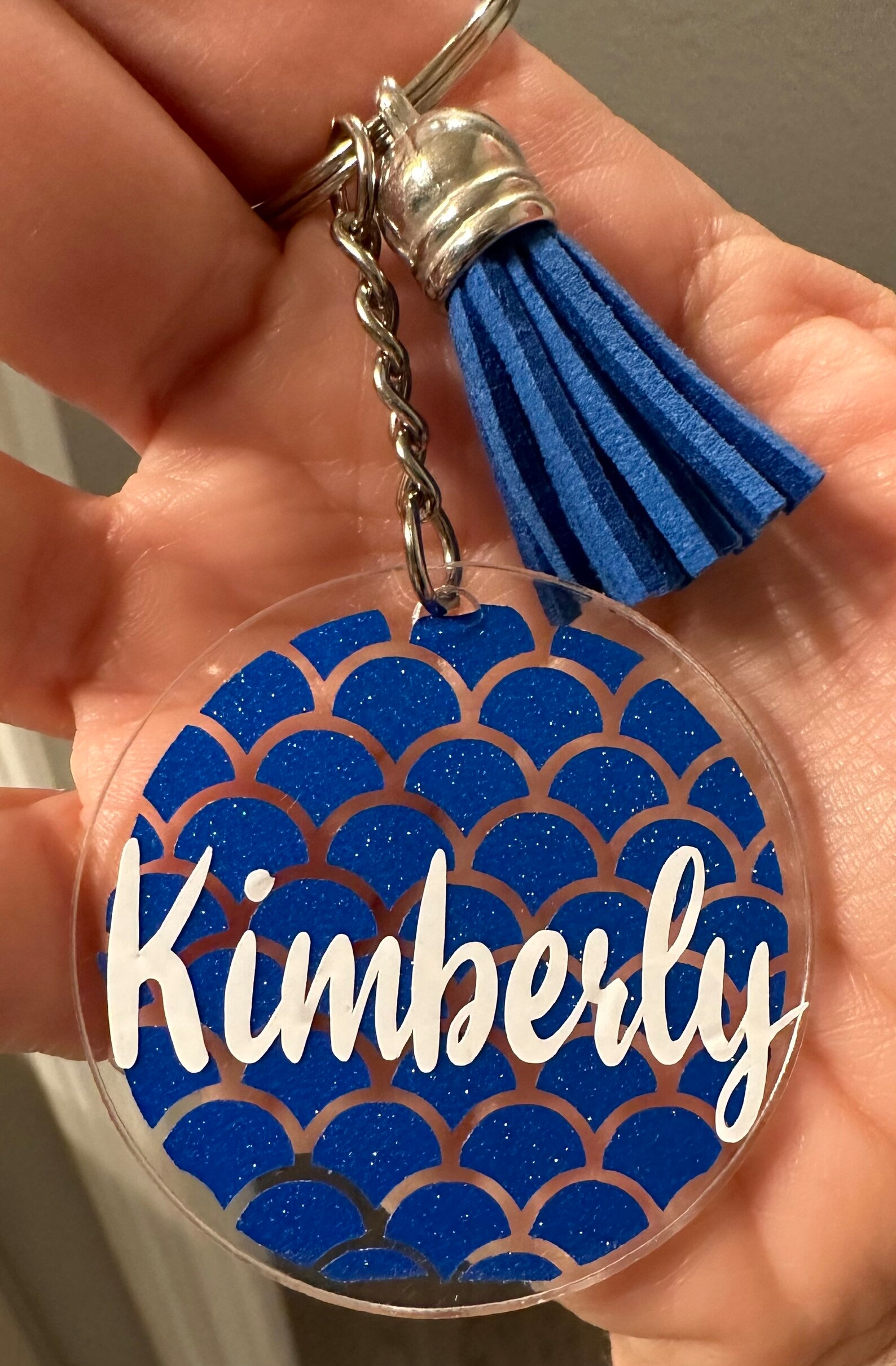 Personalized Acrylic Keychain, Custom Keychain With Name, Tassel ...