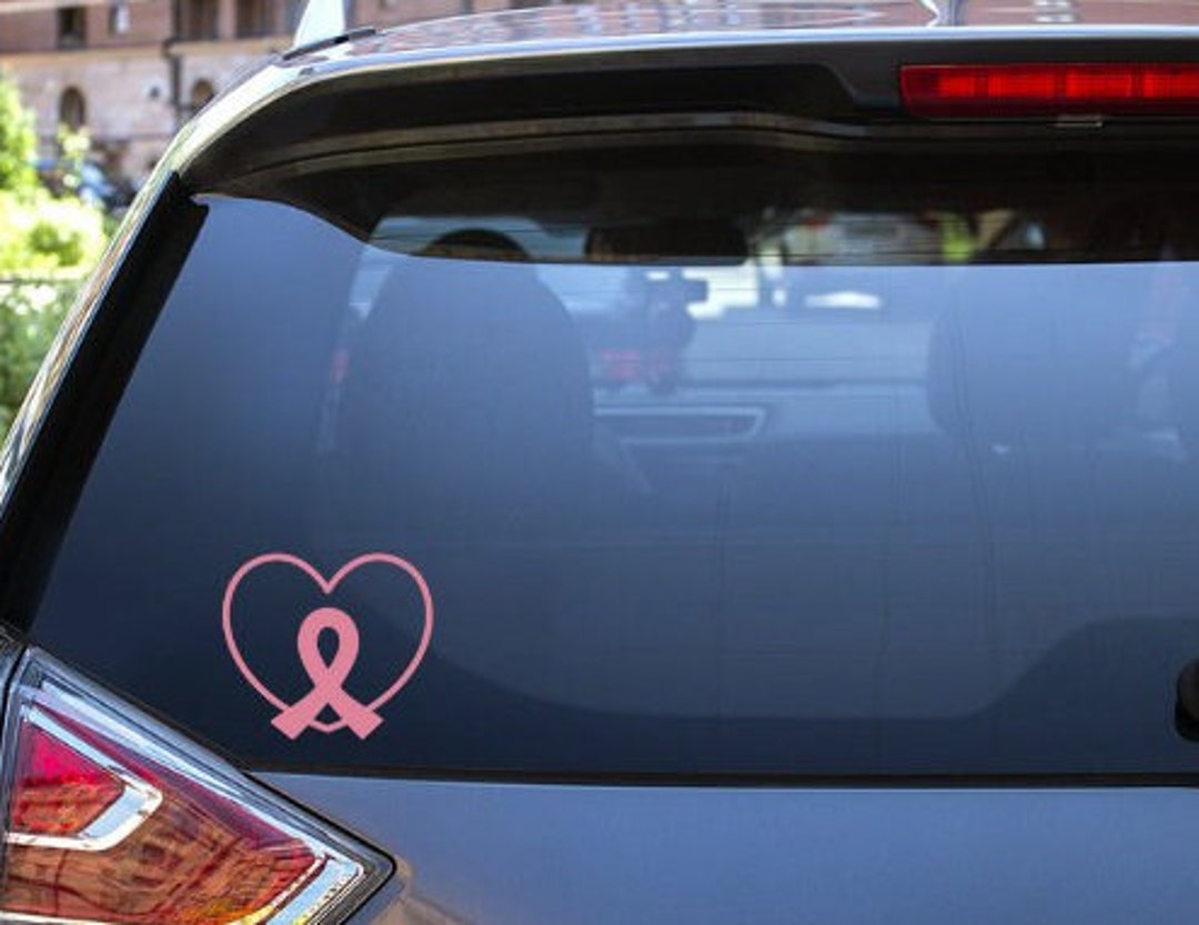 Breast Cancer Awareness Car Decal, Breast Cancer Ribbon Car Sticker ...