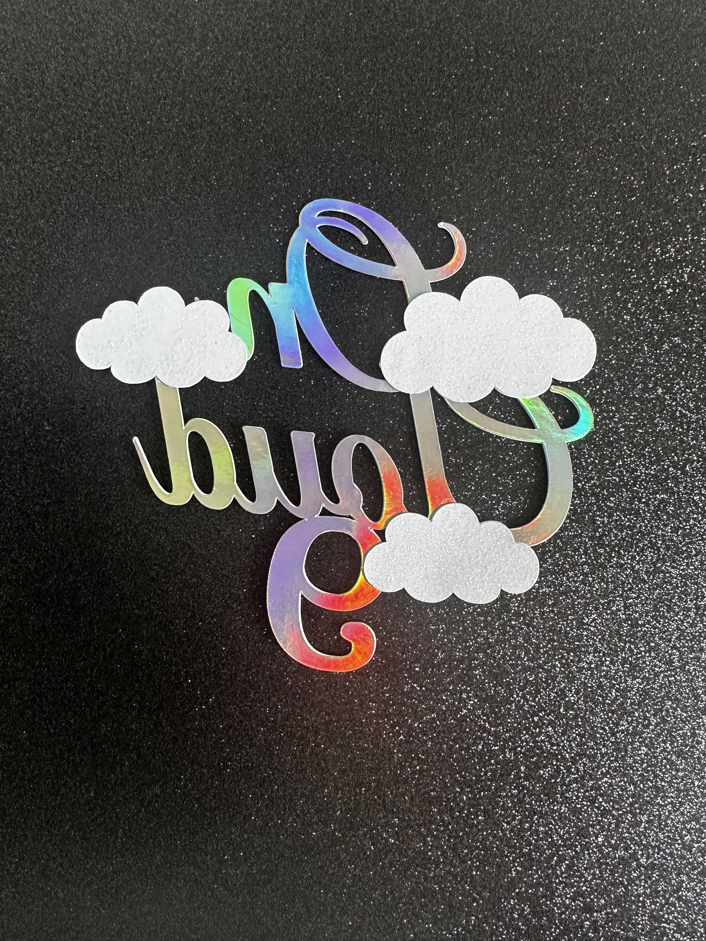 On Cloud 9 Cake Topper, 9th Birthday Party Decoration, Cloud 9 Party ...