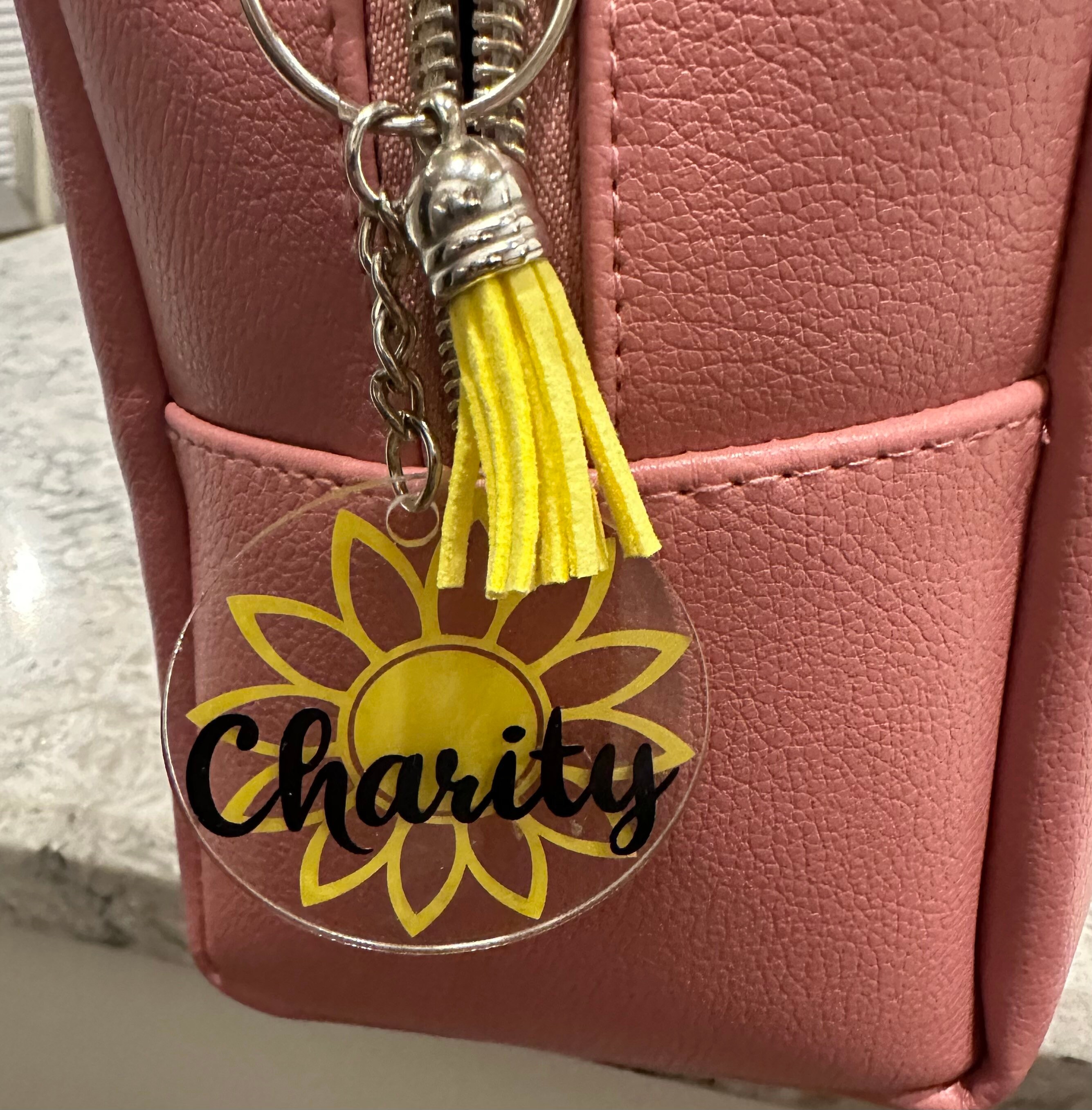 Personalized Acrylic Keychain, Custom Keychain With Name, Tassel ...