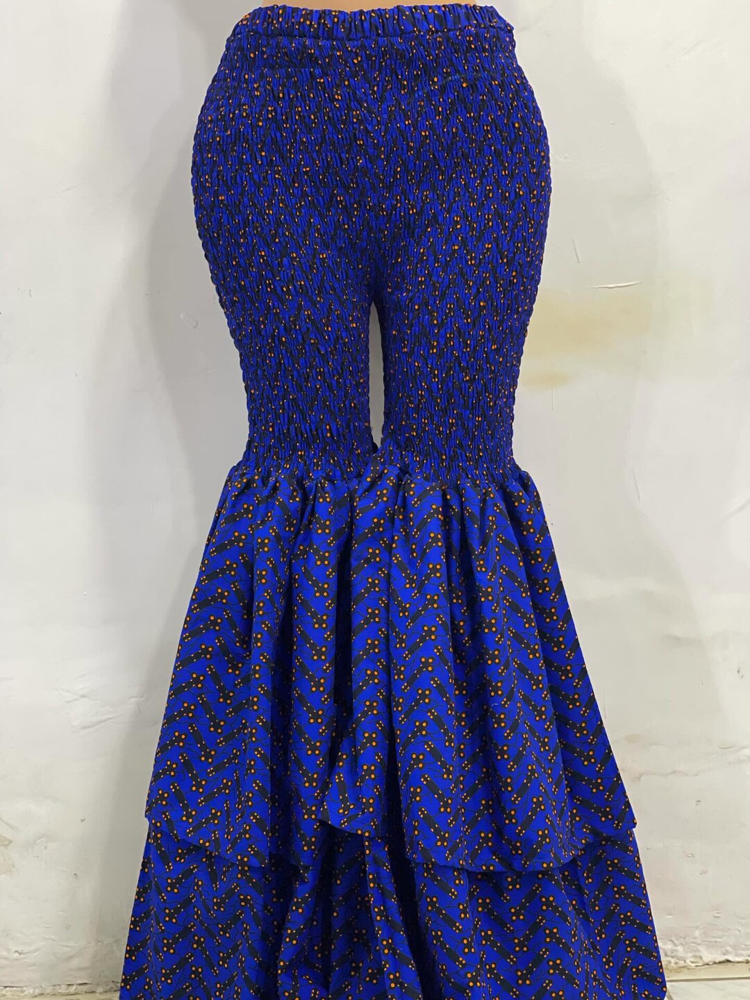 Ankara Smocked Pants With Flare Legs - Etsy