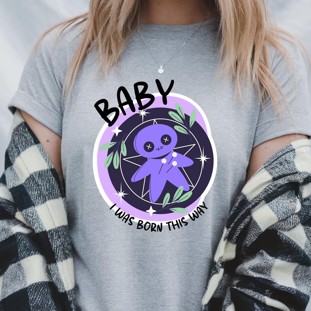 BORN THIS WAY Voodoo Doll Digital Design - Digital Png File for ...