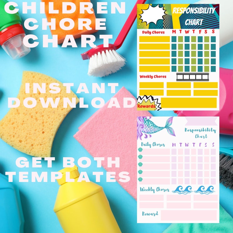 Daily Routine Chore Chart Printable Kid Reward System - Etsy Australia