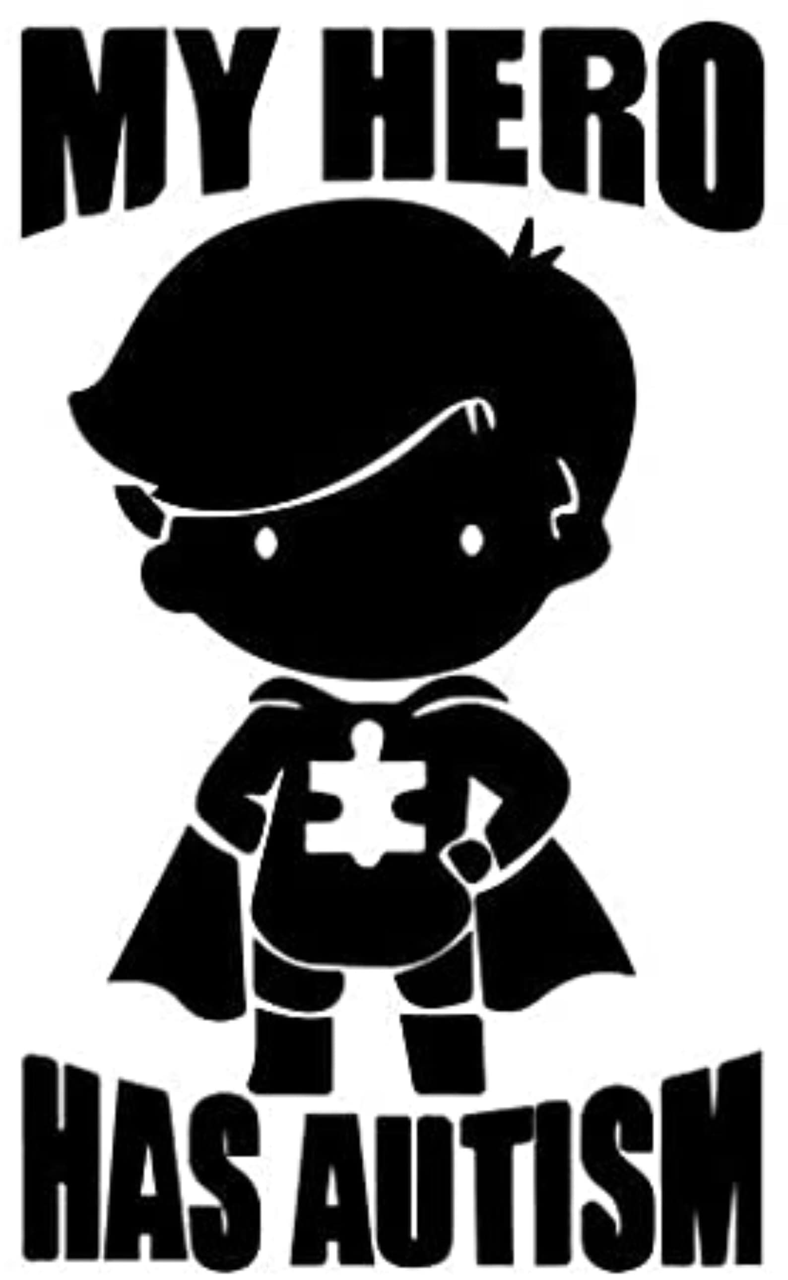 My Hero Has Autism Superhero Sticker - Etsy