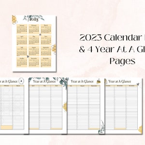 Yellow Bee Undated Planner Printable, 2023 Calendar, Monthly Planner ...