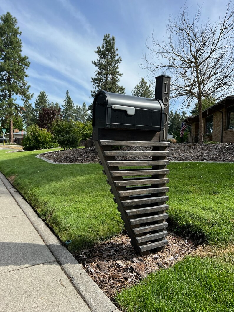 Beautiful Modern Cedar Mailbox Post Hand Crafted in the PNW - Etsy