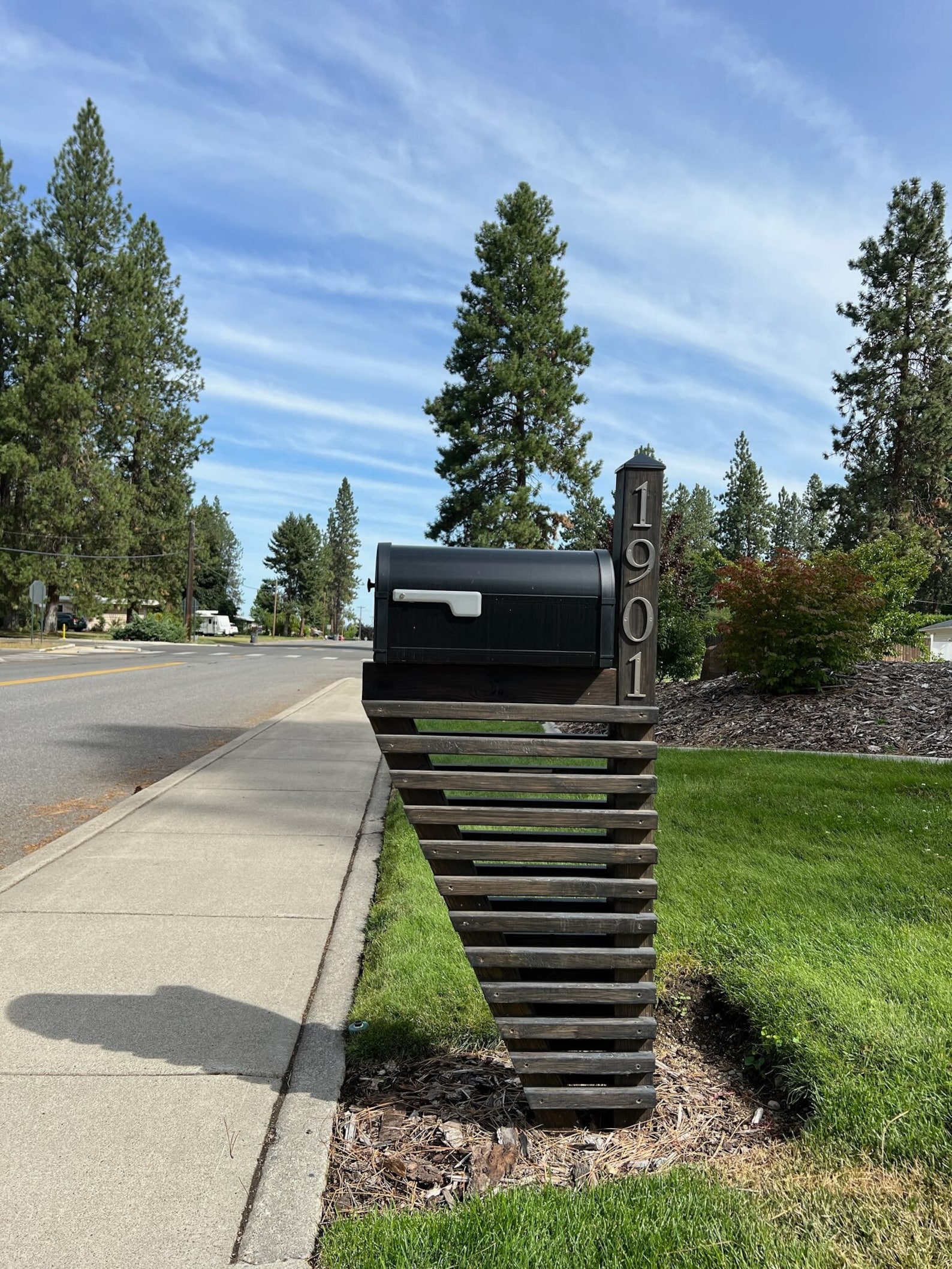 Beautiful Modern Cedar Mailbox Post Hand Crafted in the PNW - Etsy