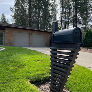 Beautiful Modern Cedar Mailbox Post Hand Crafted in the PNW - Etsy