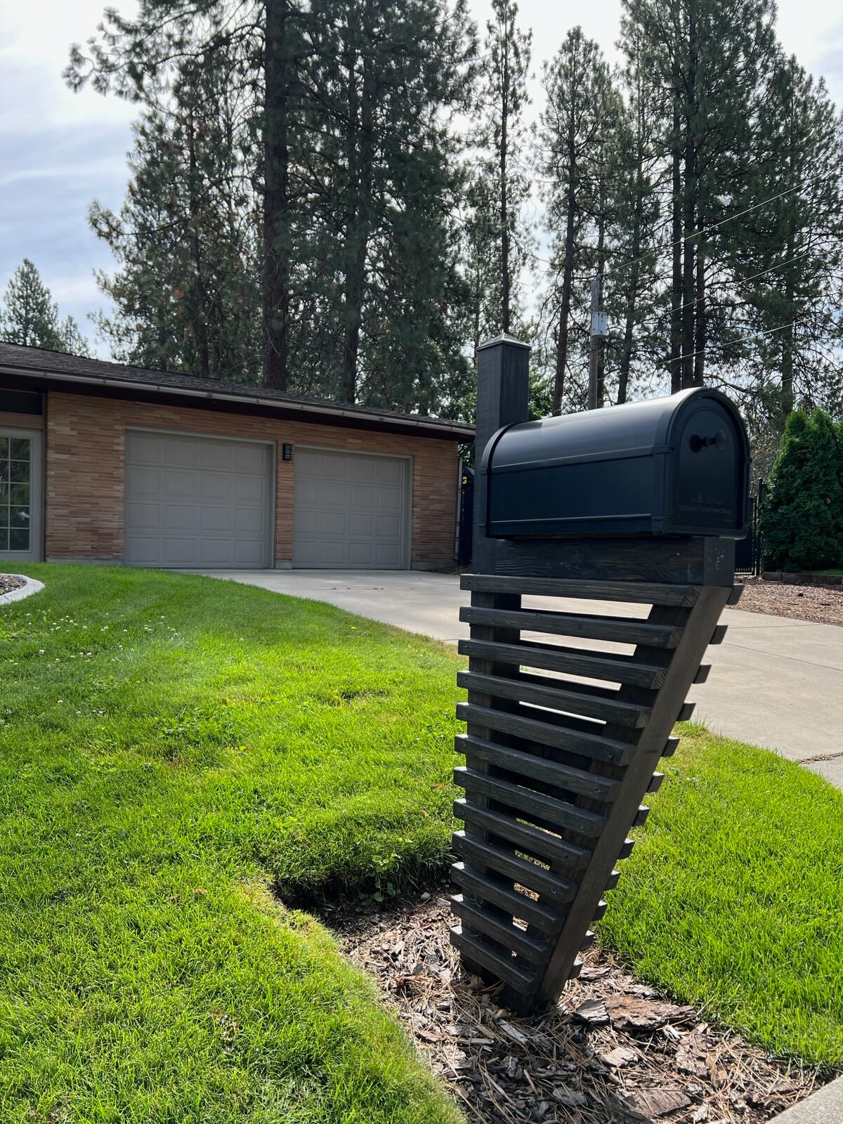 Beautiful Modern Cedar Mailbox Post Hand Crafted in the PNW - Etsy