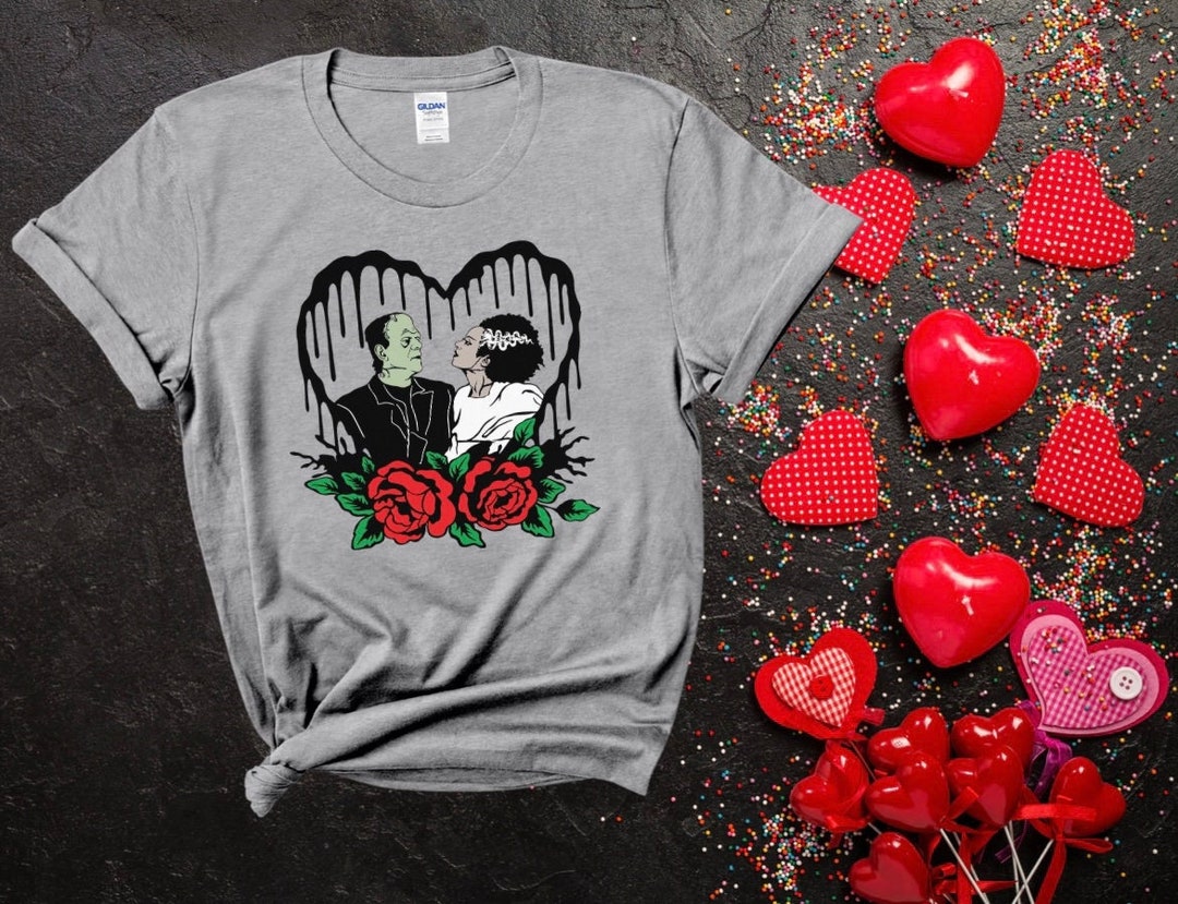 Frankenstein Shirt, Valentines Day Shirt, Bride of Frankenstein Shirt ...
