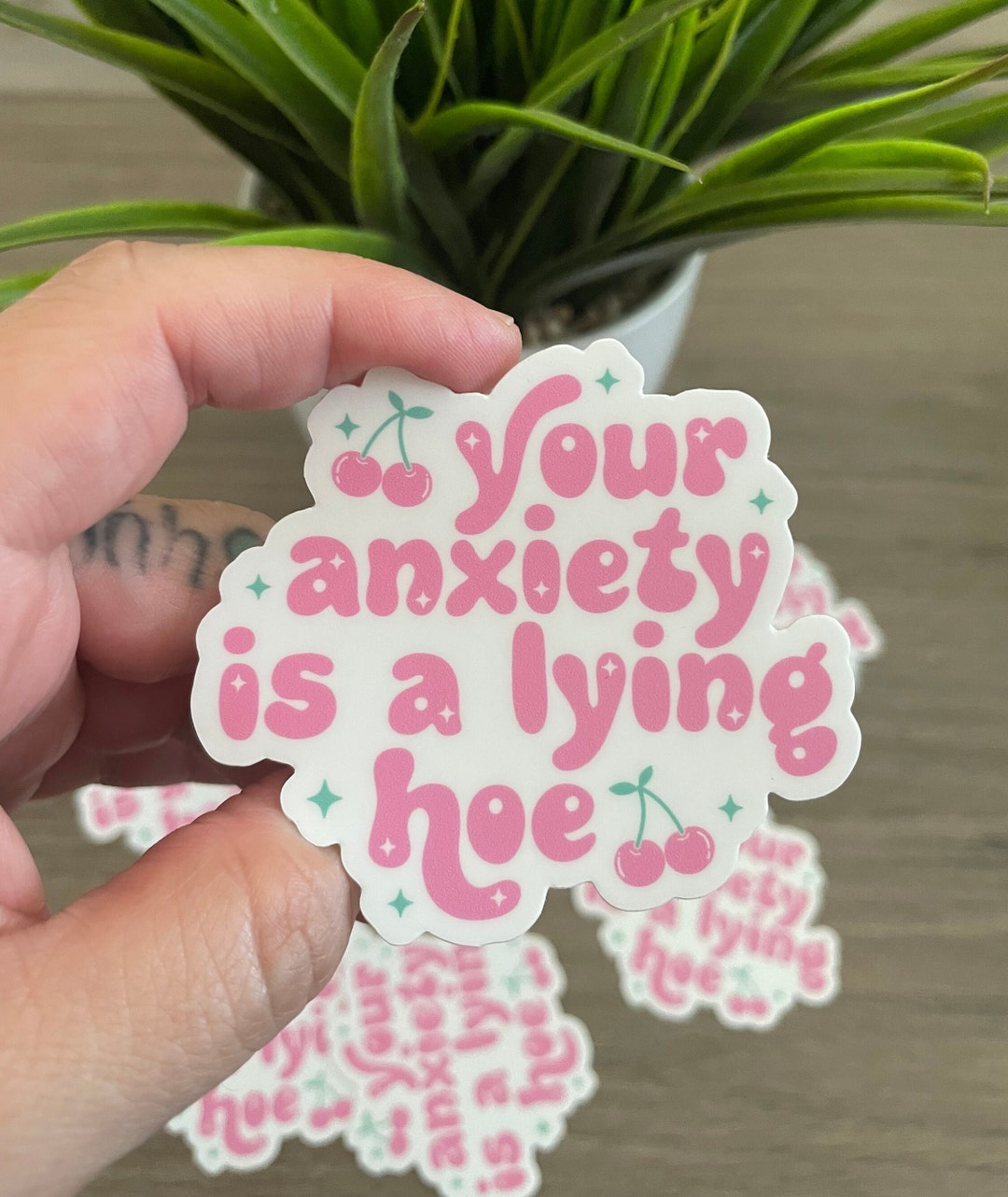 Mental Health Vinyl Sticker, Funny Sticker, Mental Health, Anxiety ...