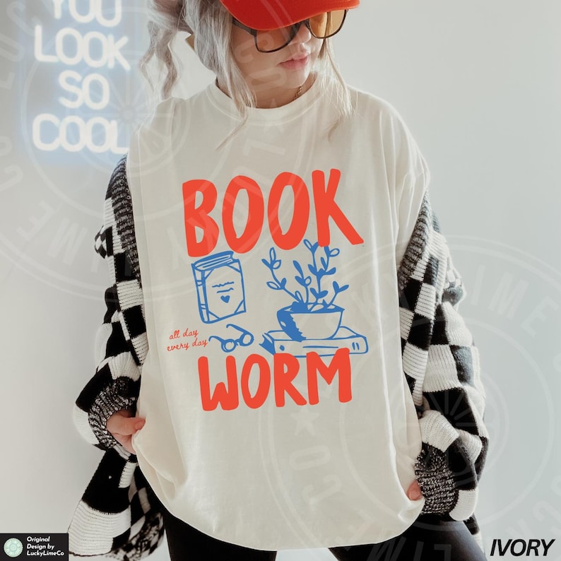Comfort Colors® Bookworm Shirt, Booktrovert Shirt, Book Lover Gift ...