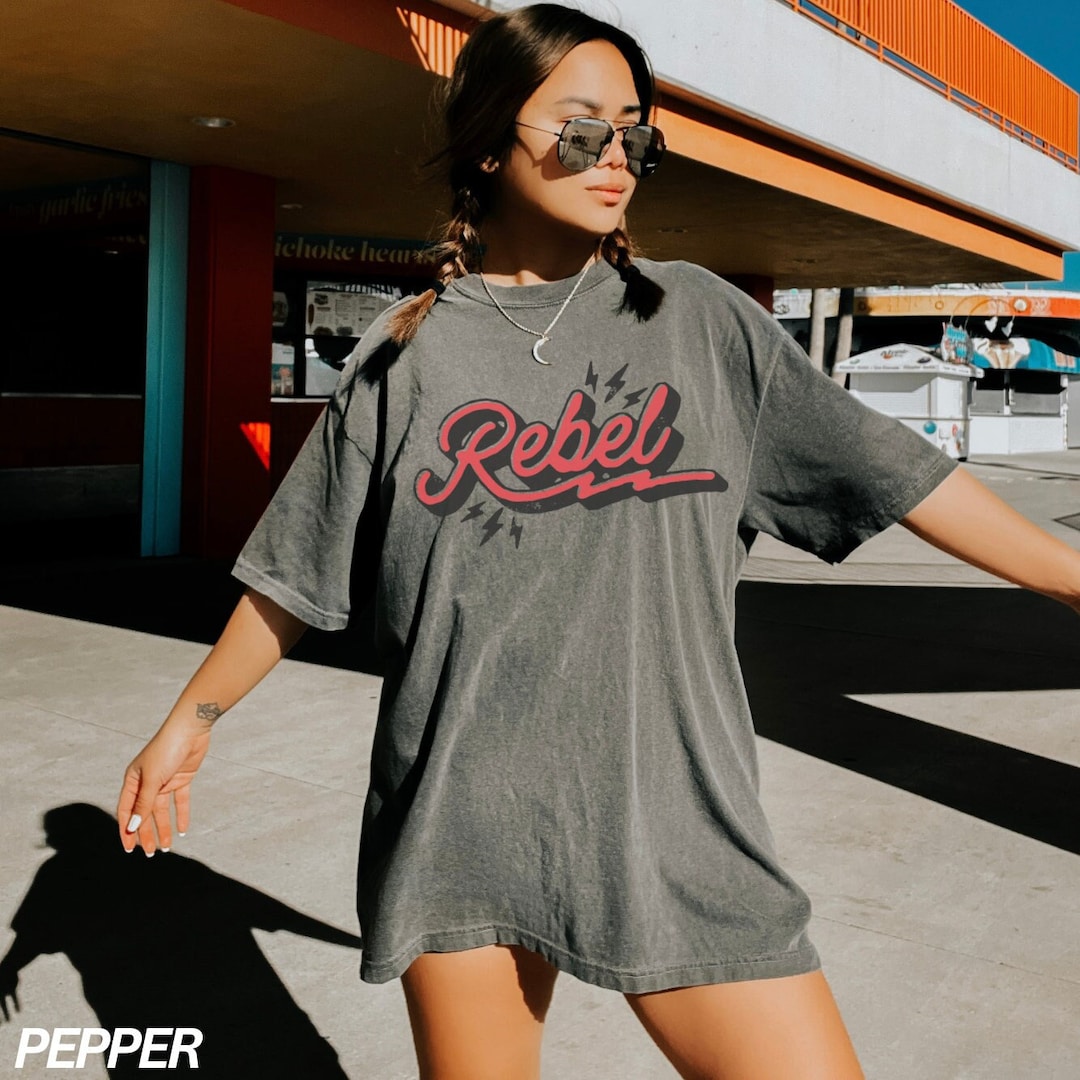 Rebel Shirt, Punk Rock Shirt, Retro Vintage Shirt, Rebellious Tshirt ...