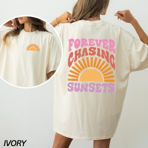 Forever Chasing Sunsets Shirt, Beach Shirt, Trendy Crewneck, Beach Tee ...