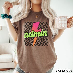 Retro Admin Shirt, Admin Team Shirt, Administration Shirt, Admin ...