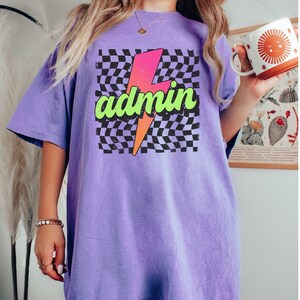 Retro Admin Shirt, Admin Team Shirt, Administration Shirt, Admin ...