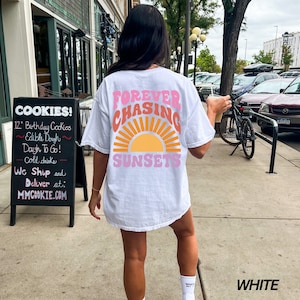Forever Chasing Sunsets Shirt, Beach Shirt, Trendy Crewneck, Beach Tee ...
