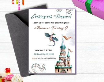 Canva Fantasy Invite - Etsy