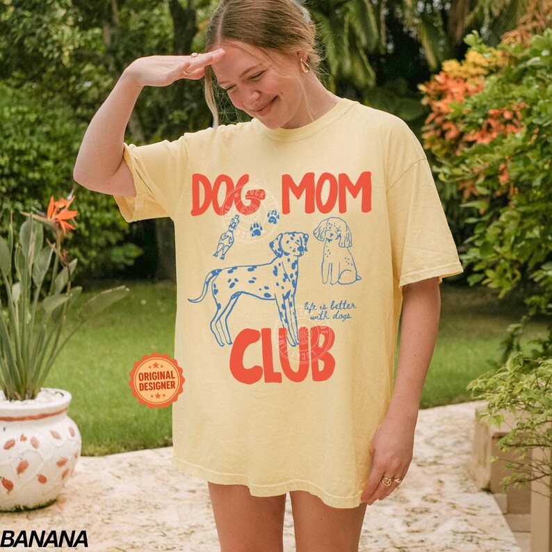 Dog Mom Club Shirt, Dog Mom Social Club, Dog Lover Gift, Fur Mama ...