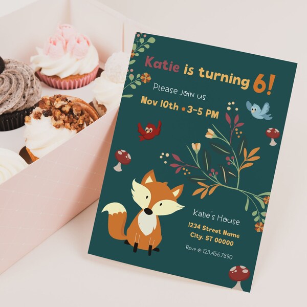 Fox Birthday Party - Etsy
