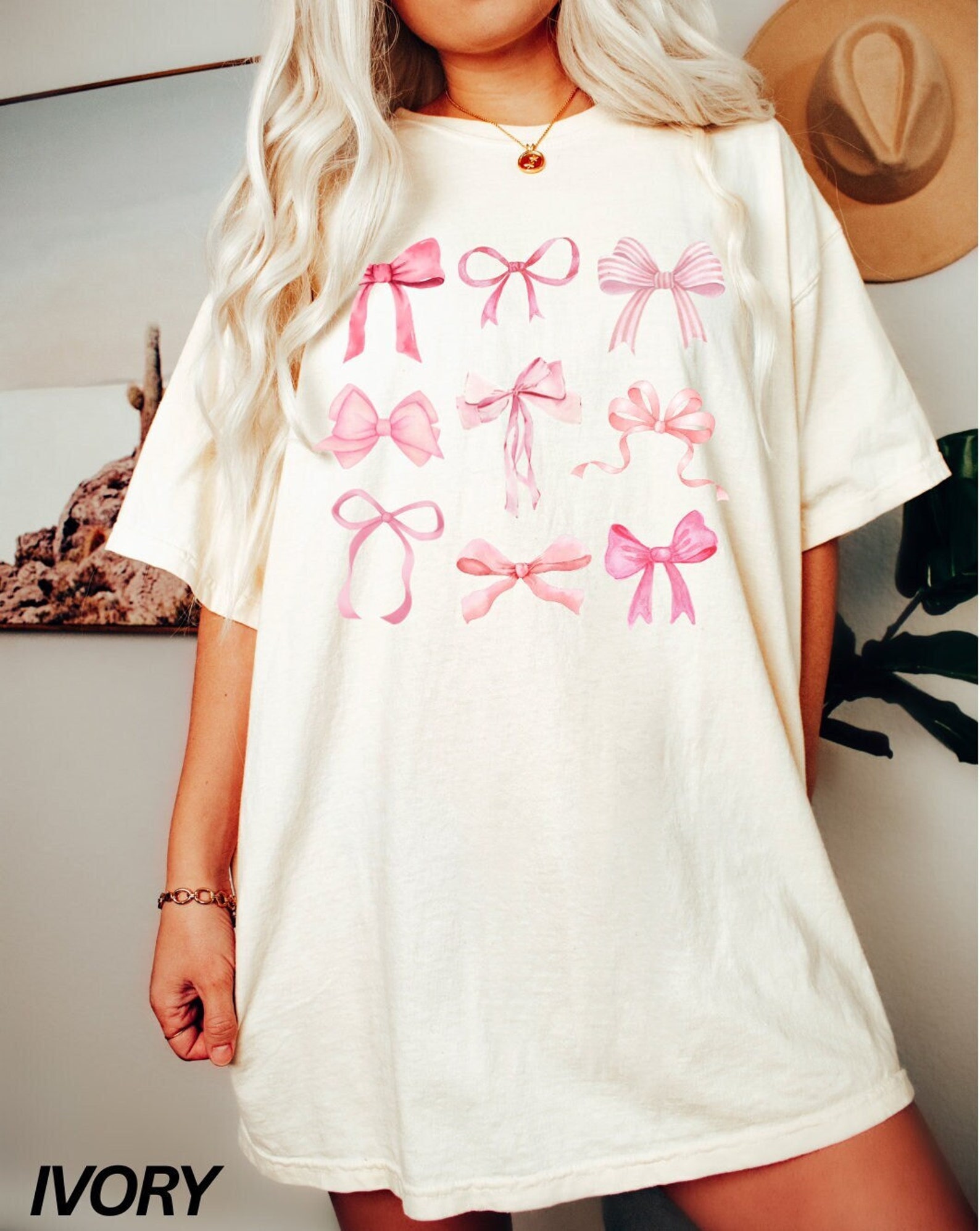 Pink Bow Shirt, Coquette Bows Shirt, Girlie Girl, Coquette Aesthetic ...