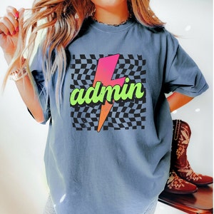 Retro Admin Shirt, Admin Team Shirt, Administration Shirt, Admin ...