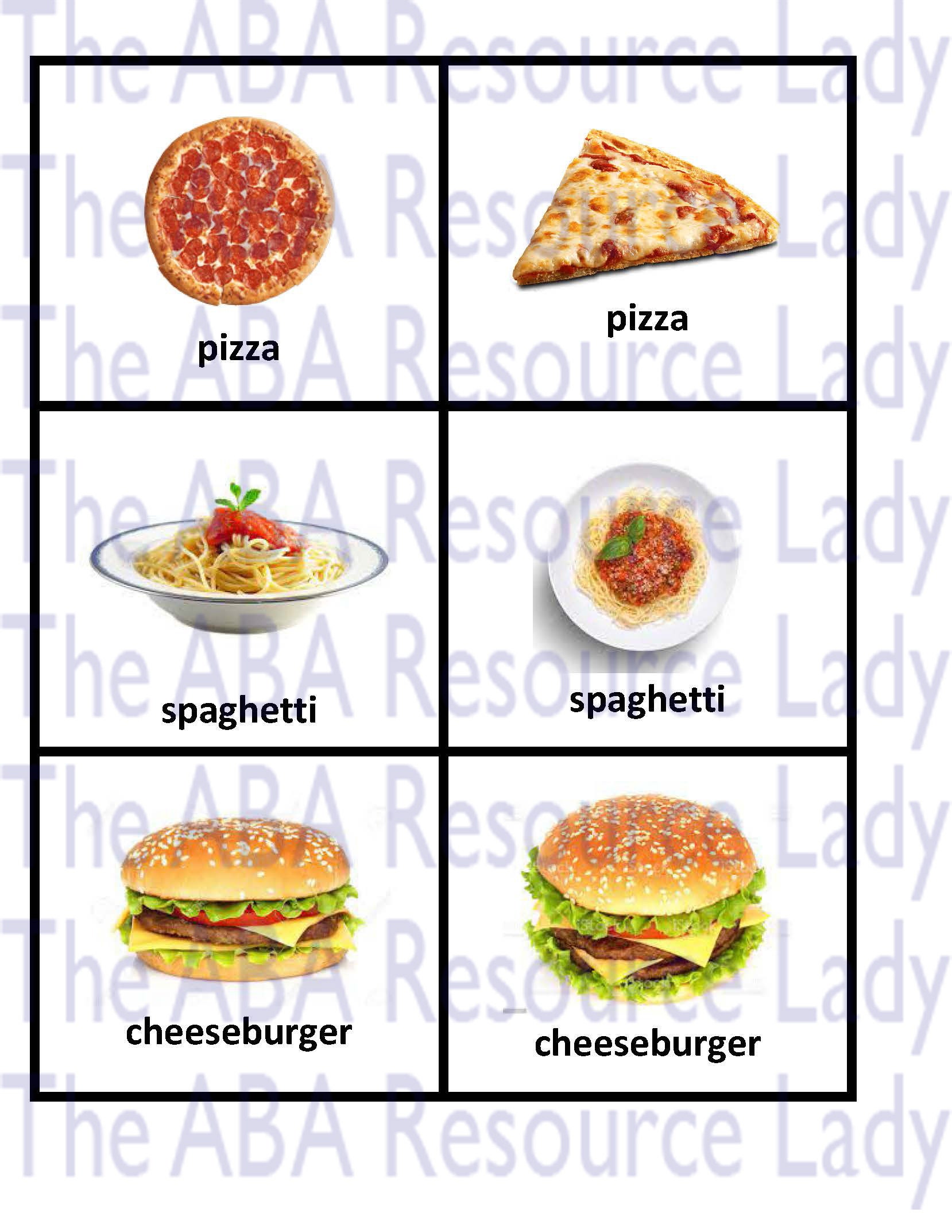 100+ Food Flash Cards! VB-MAPP Ready! - Etsy