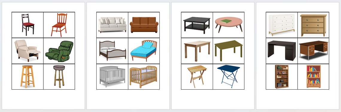 20+ Furniture Flash Cards! - More the the VB-MAPP! - Etsy