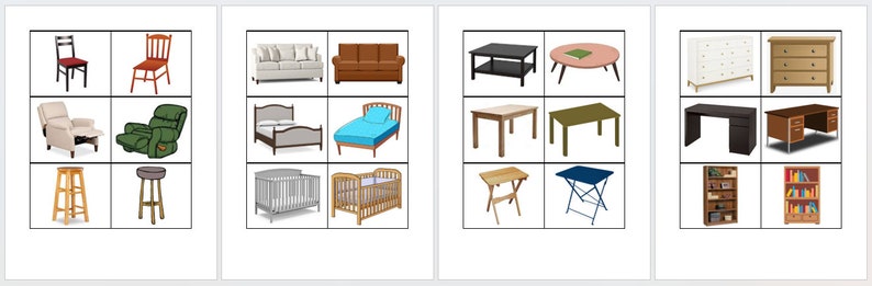 20+ Furniture Flash Cards! - More the the VB-MAPP! - Etsy