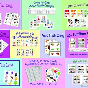 VB-MAPP Appendix List Flash Card Bundle! 1000+ Pictures - Etsy