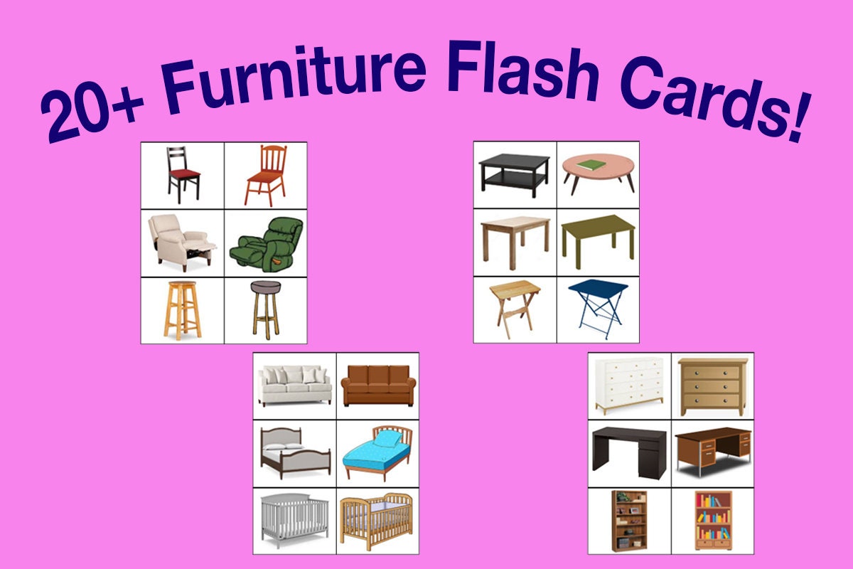 20+ Furniture Flash Cards! - More the the VB-MAPP! - Etsy