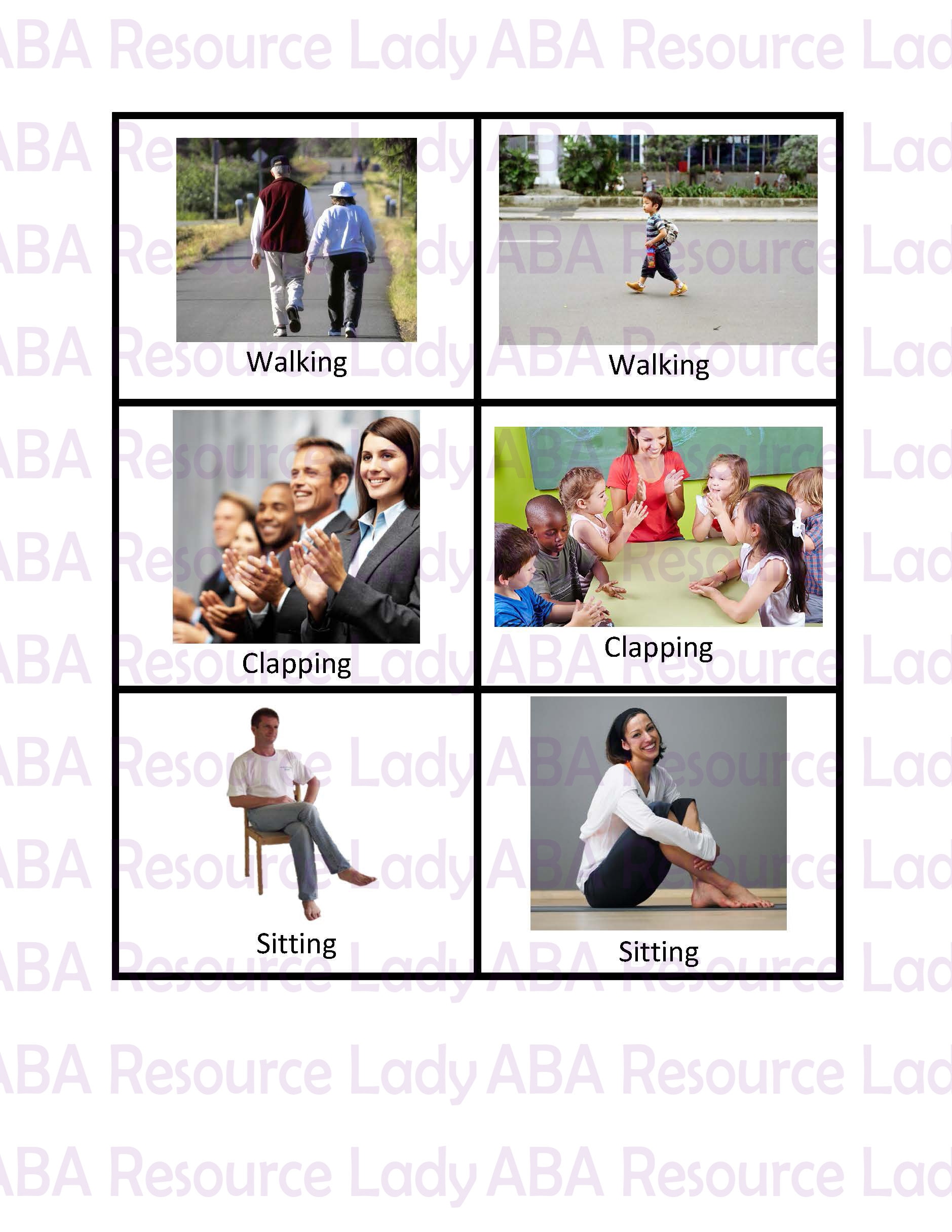 Action Flash Cards and Sentence Frames - Etsy