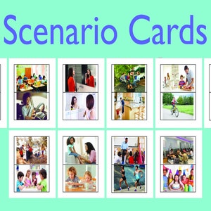 Scenario Cards - Flash Cards for Language Building - Etsy