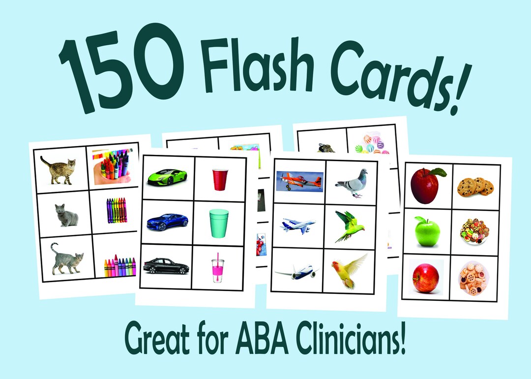 150 Printable Flash Cards! - VB-MAPP Ready - Etsy