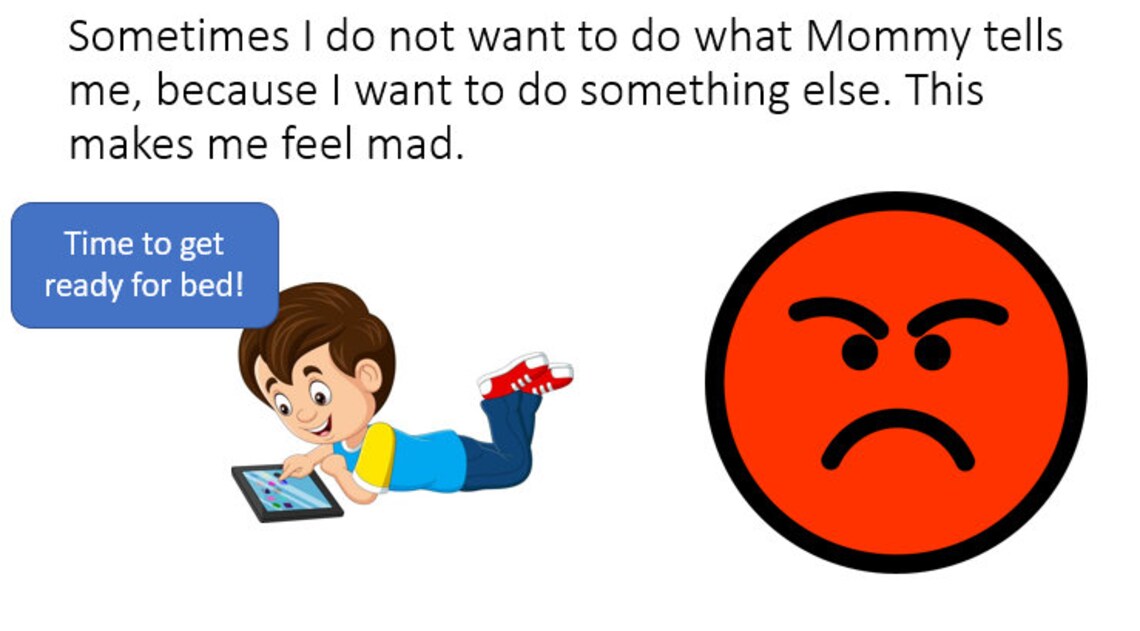 Listening to Mommy - Social Story - English and Spanish - Editable - Etsy