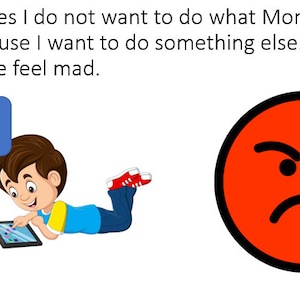 Listening to Mommy - Social Story - English and Spanish - Editable - Etsy