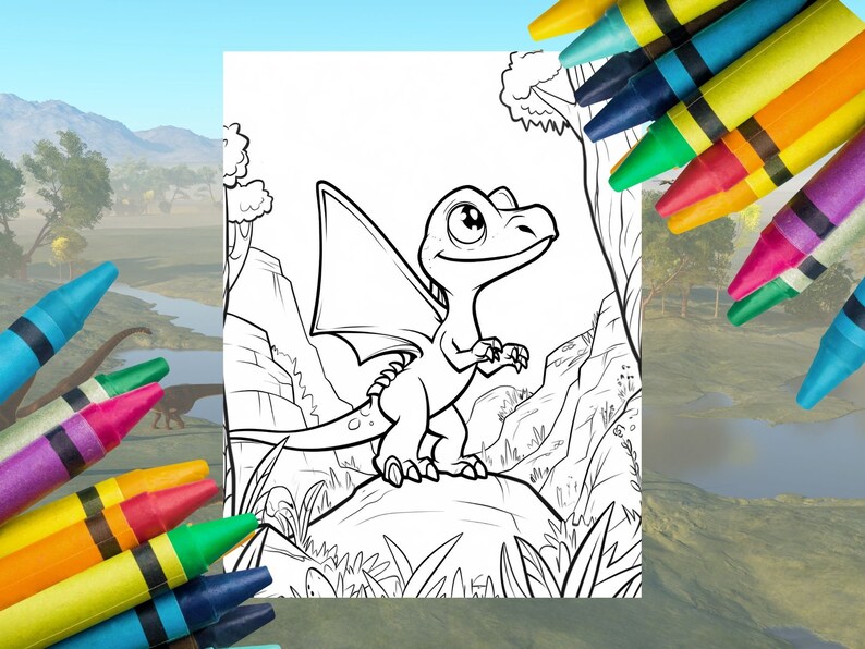52 Unique Cute Dinosaur Designs Coloring Pages: Perfect for Kids, Girls ...